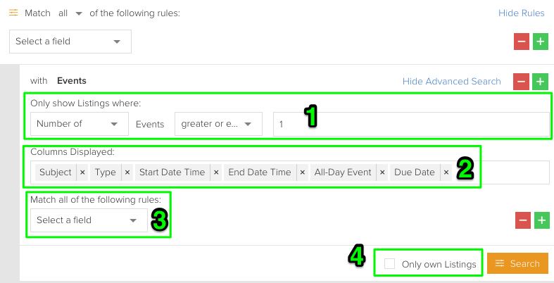 Advanced searching: smart lists (Propertybase Salesforce Edition)