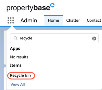 Deactivate users / recycle bin / transfer records (Propertybase Salesforce Edition)