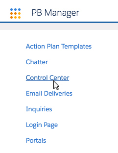 The control center (Propertybase Salesforce Edition)