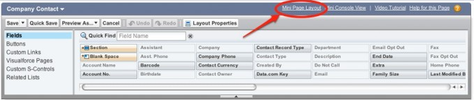 Mini page layouts (Propertybase Salesforce Edition)