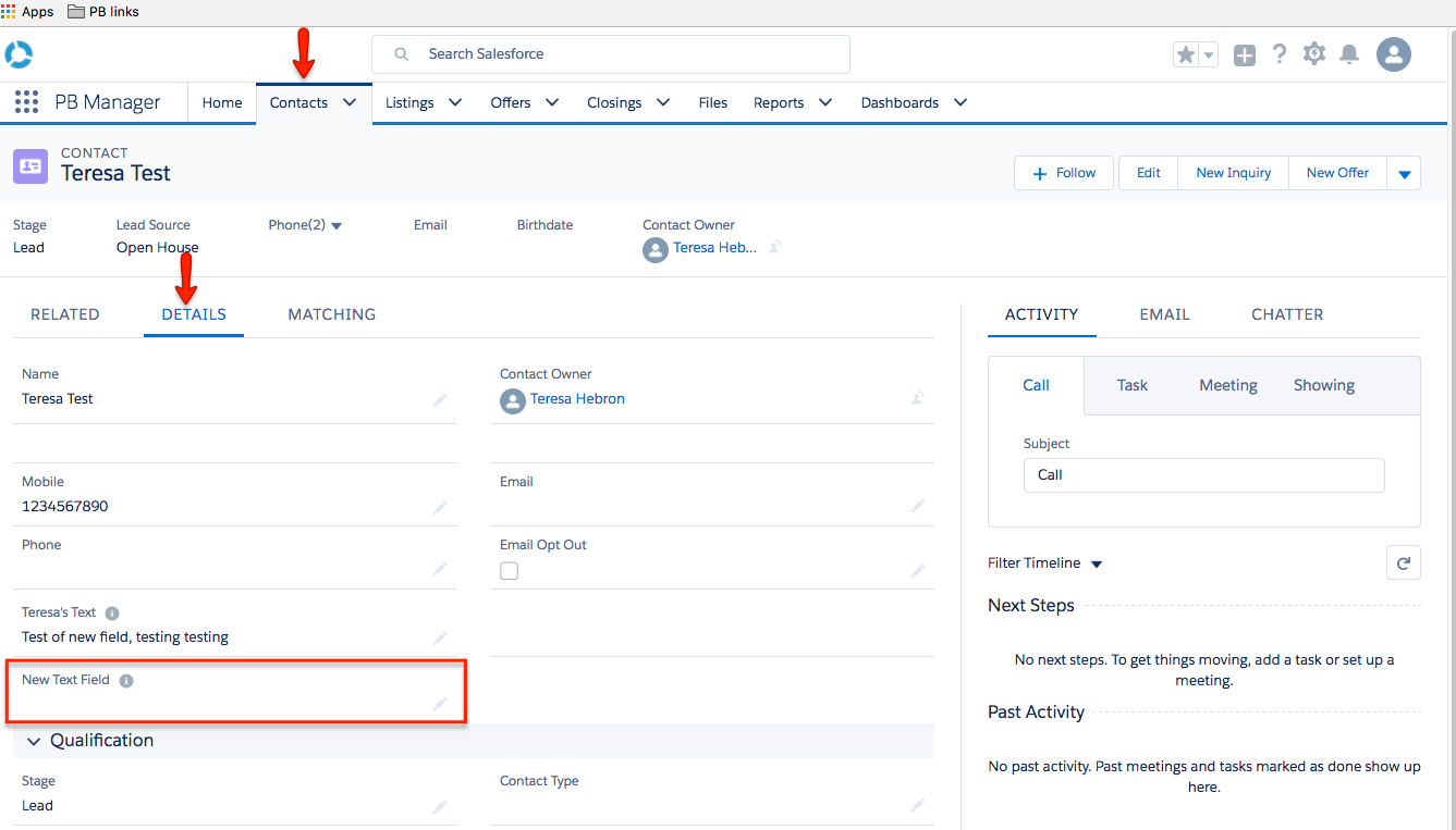 Create fields and edit page layouts (lightning) (Propertybase Salesforce Edition)