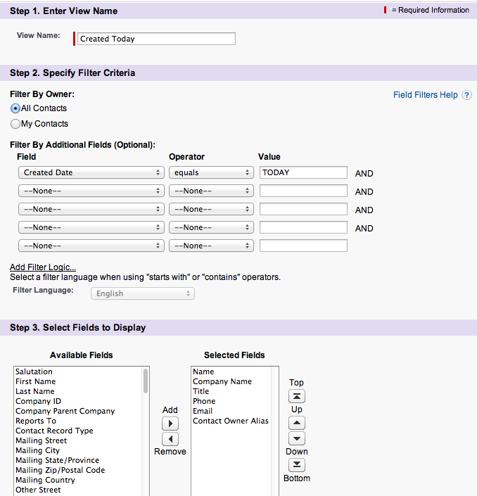 How to create a view (Propertybase Salesforce Edition)