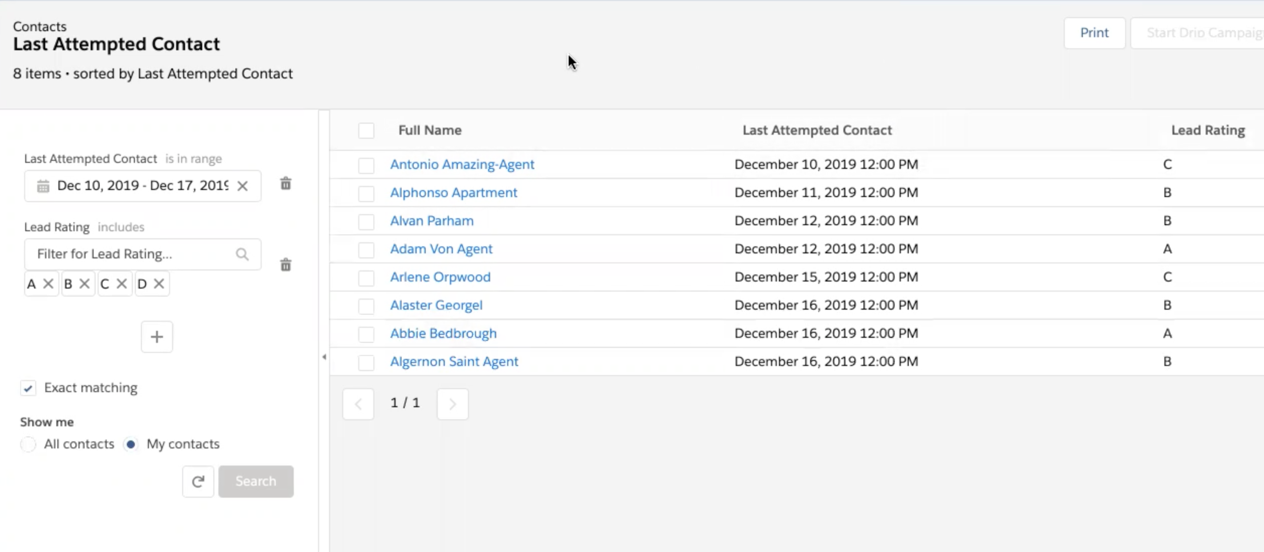 Dashboard components (Propertybase Salesforce Edition)