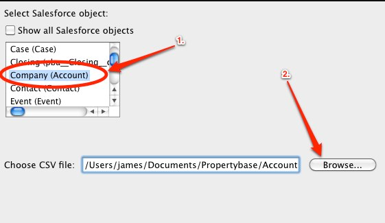 Data loader - part 3: map and import (Propertybase Salesforce Edition)