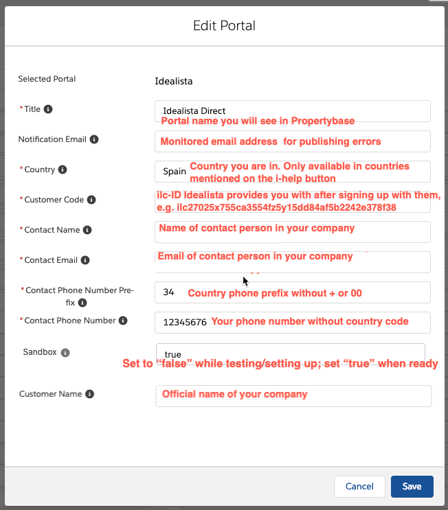 Portal field mapping (Propertybase Salesforce Edition)