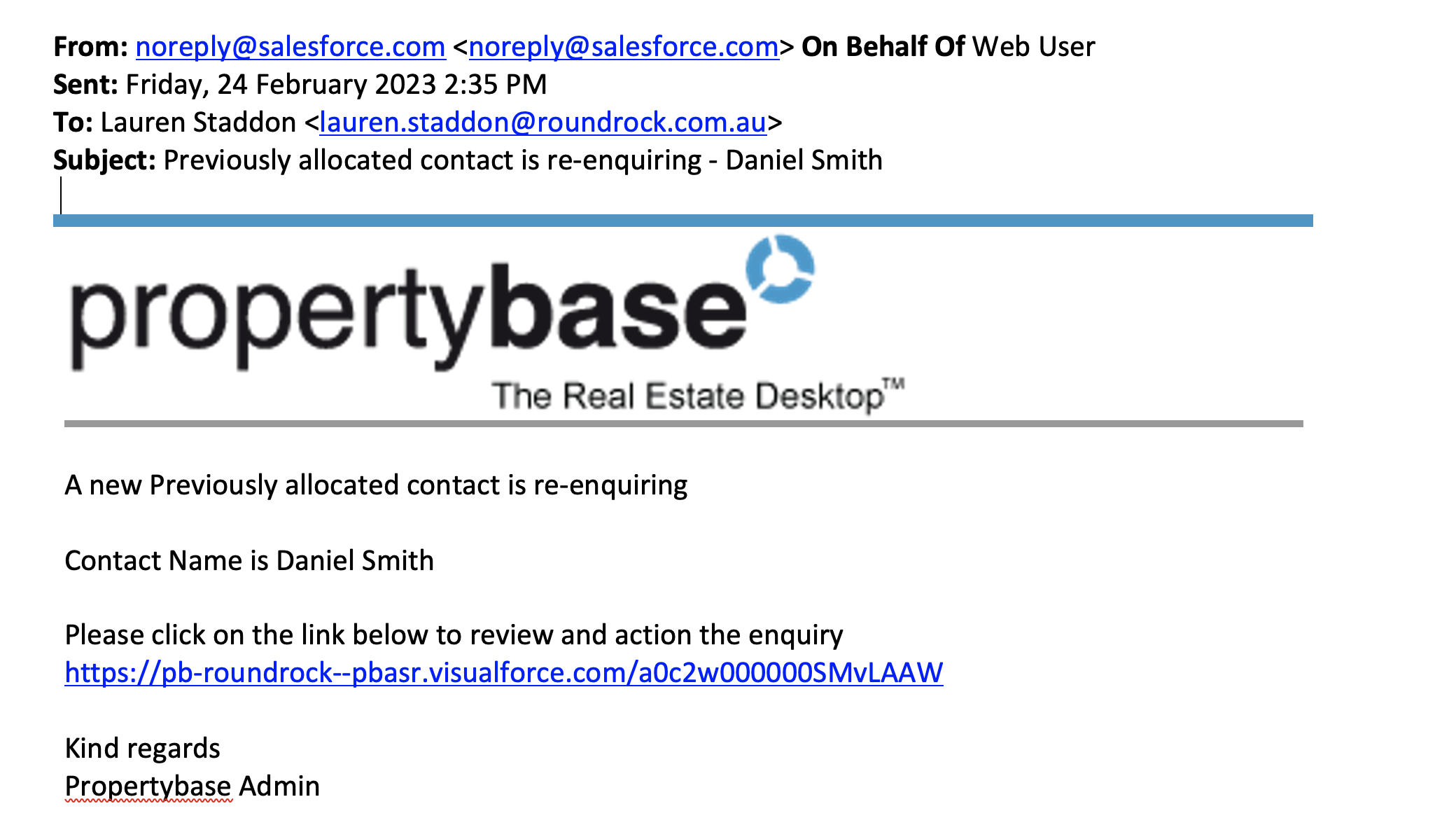 The sales rotation overview (Propertybase Salesforce Edition)