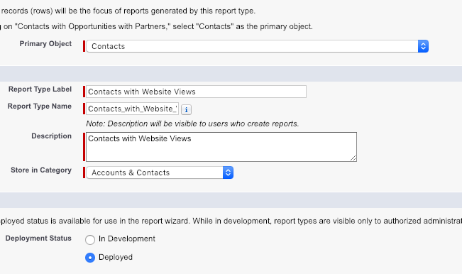 Build website activity reports (Propertybase Salesforce Edition)