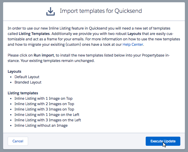 Quicksend migration guide (Propertybase Salesforce Edition)
