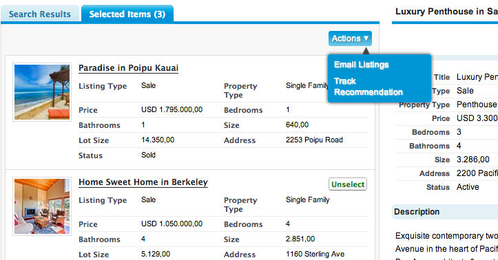 The listing browser (classic v1.174 below) (Propertybase Salesforce Edition)