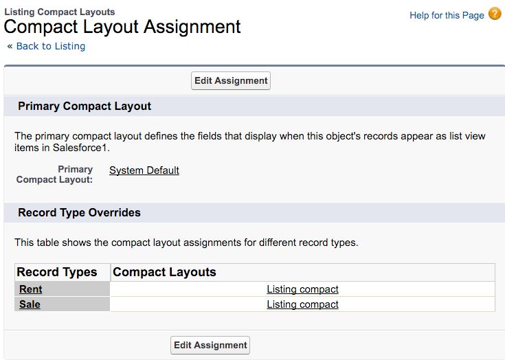 Browser Detail Compact Layouts Propertybase Salesforce Edition