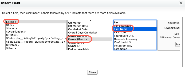 Weblisting - display listing agent (Propertybase Salesforce Edition)