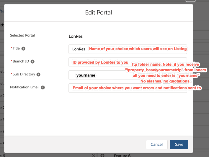 Portal field mapping (Propertybase Salesforce Edition)