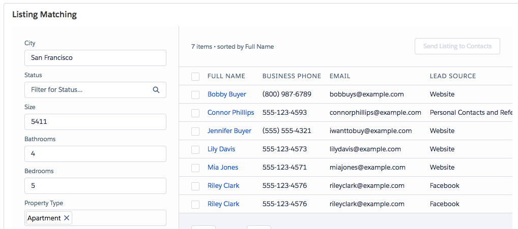 How to use matching (Propertybase Salesforce Edition)