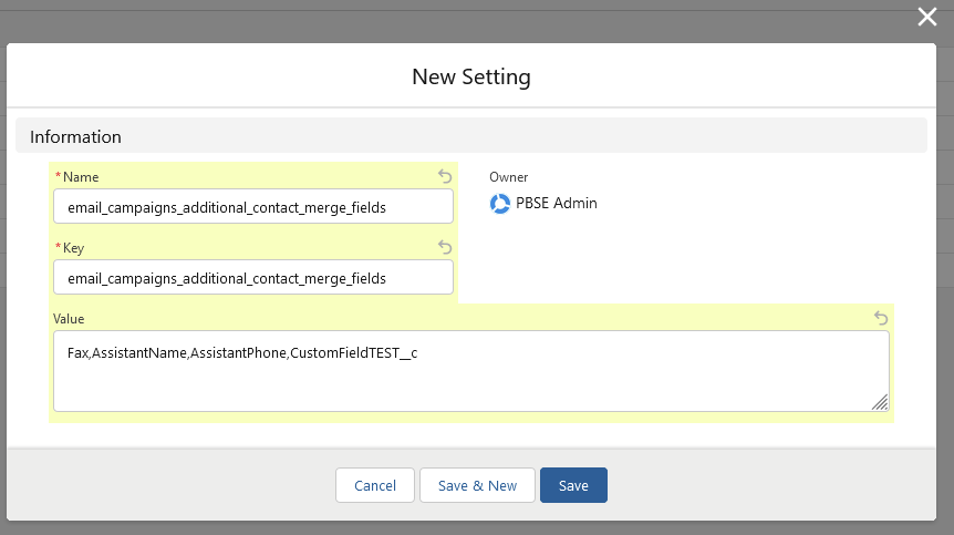 How To Include Additional Contact Merge Fields In Mass Email Campaigns Propertybase Salesforce