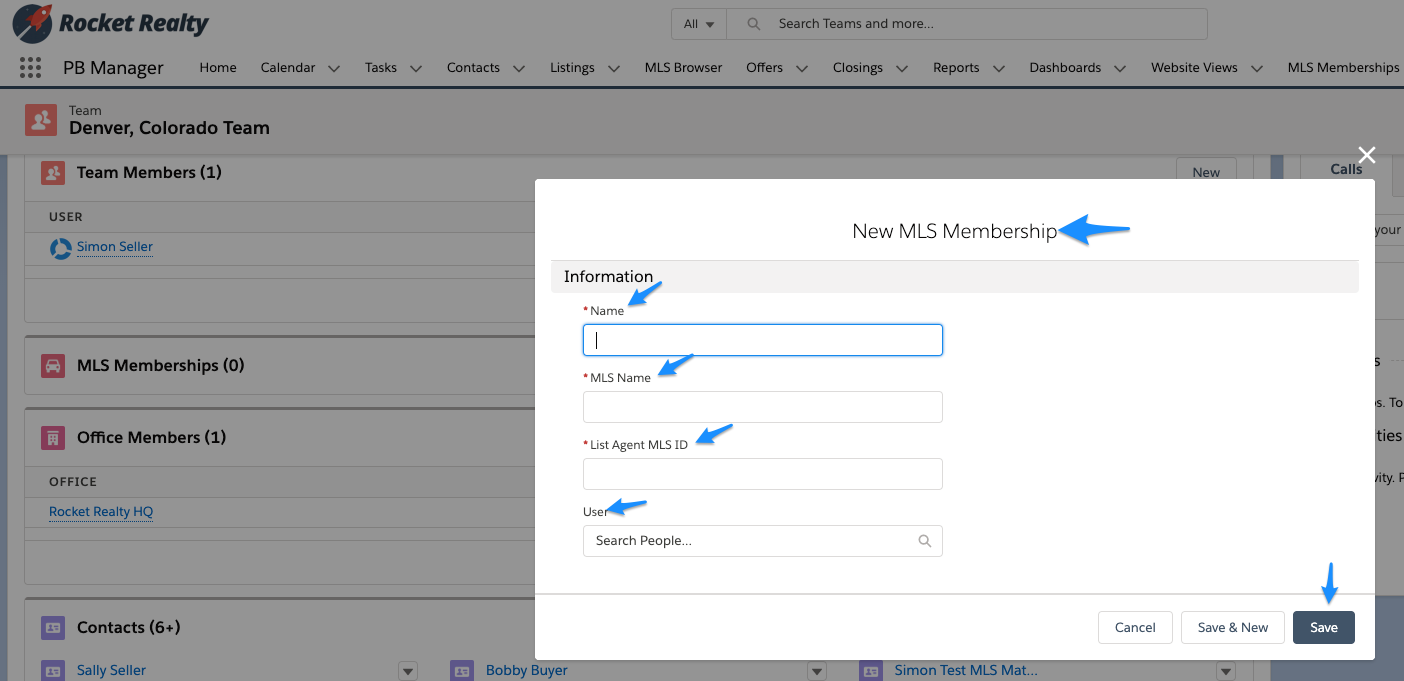 Use teams and offices (Propertybase Salesforce Edition)