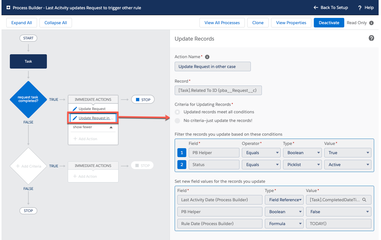 Process builder: send alerts or change record status if there has been no activity in a while ...