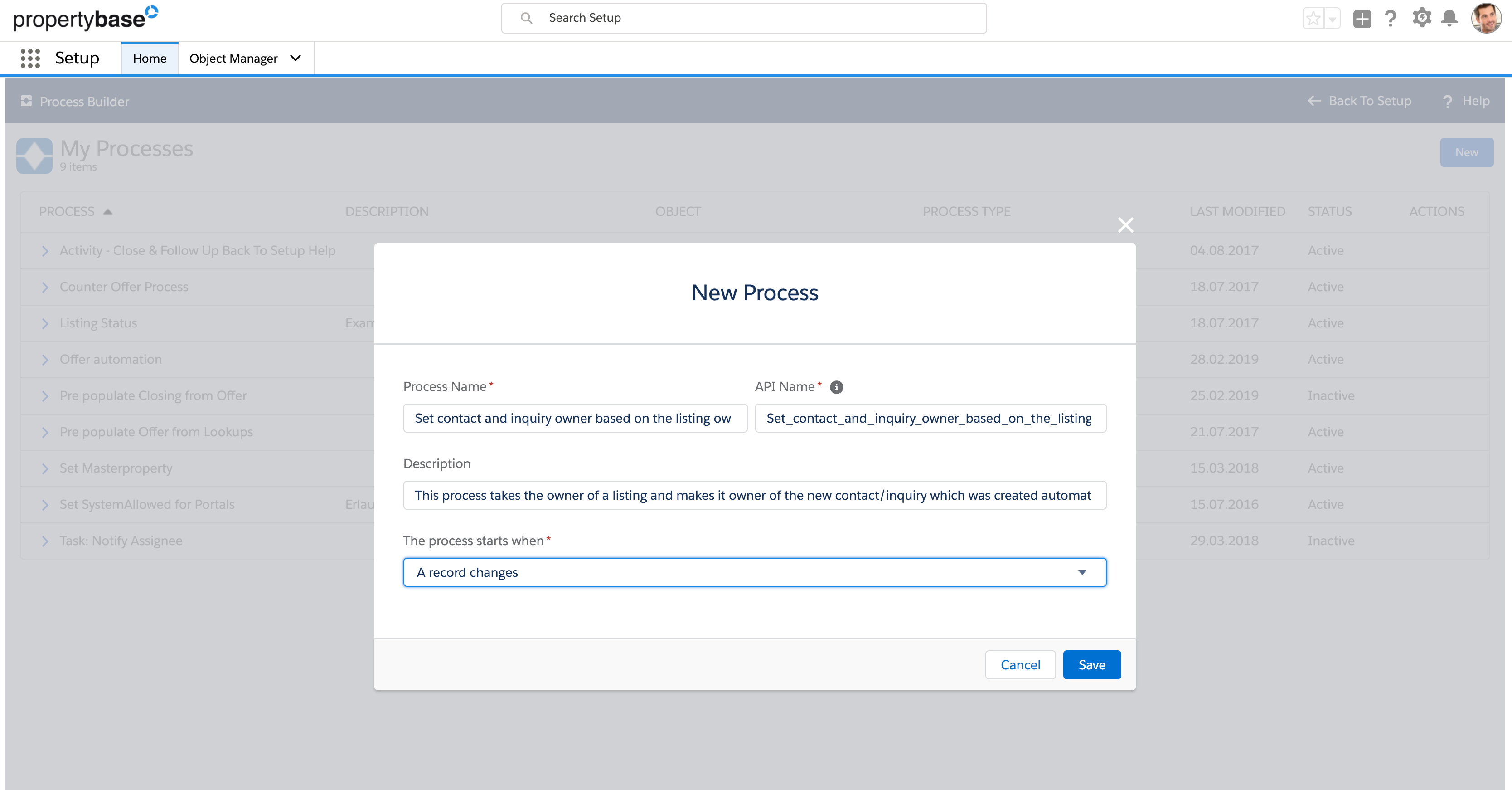 Set contact and inquiry owner based on the linked listing's agent (Propertybase Salesforce Edition)