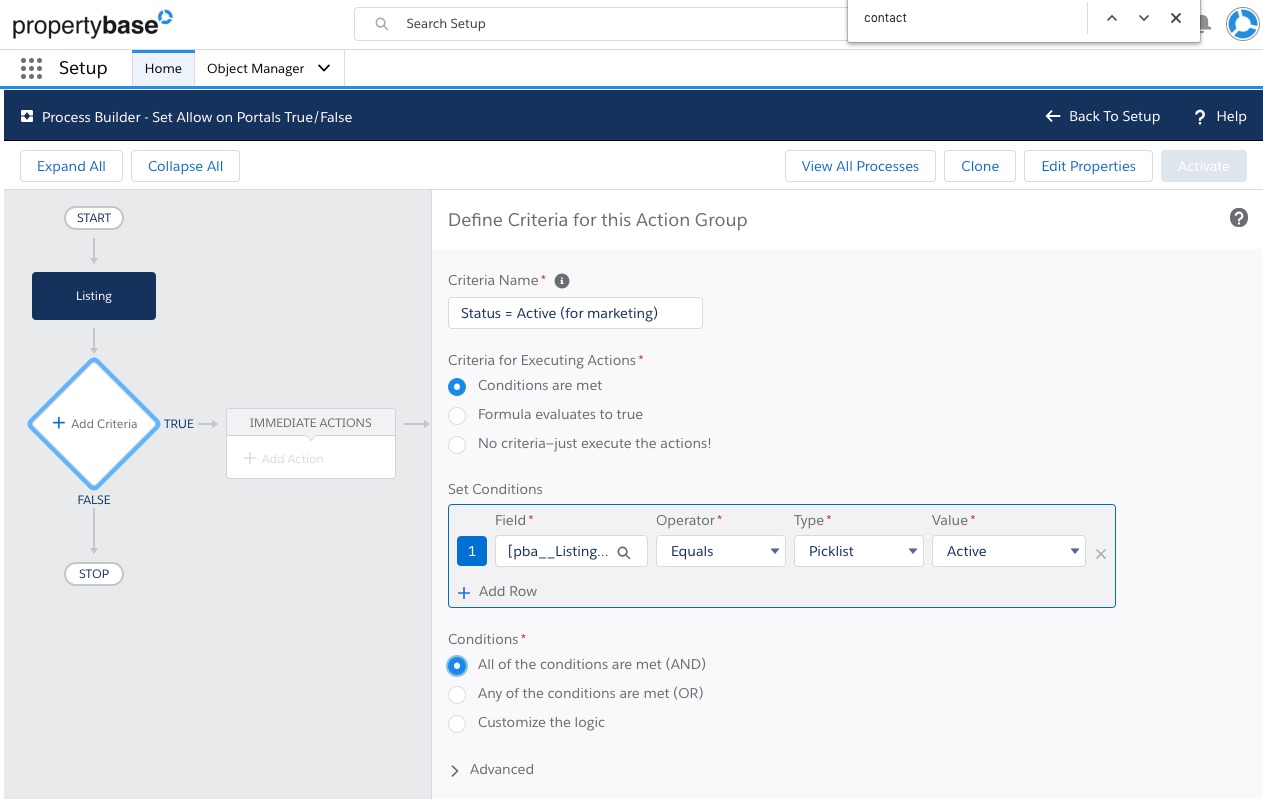 Portal field mapping (Propertybase Salesforce Edition)