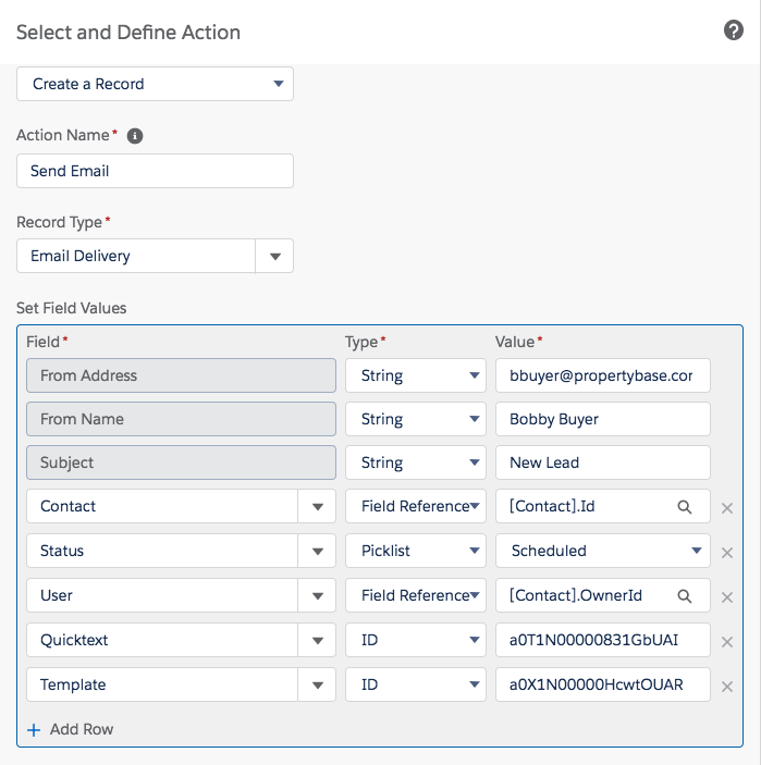 Configure email automation (Propertybase Salesforce Edition)