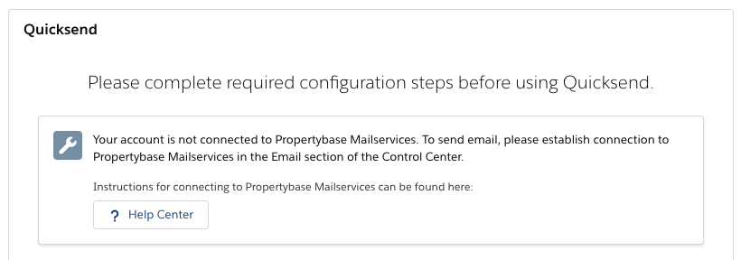 Send an email with Quicksend (Propertybase Salesforce Edition)