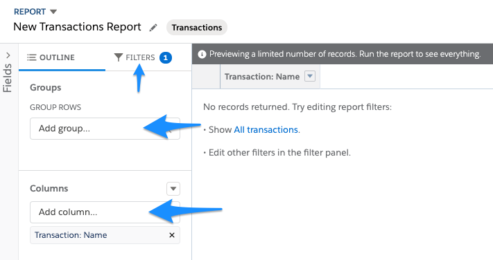 Use transactions (Propertybase Salesforce Edition)