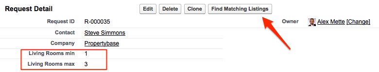 Customize how to find matching listings (connection listings - inquiries (object: pba__Request ...