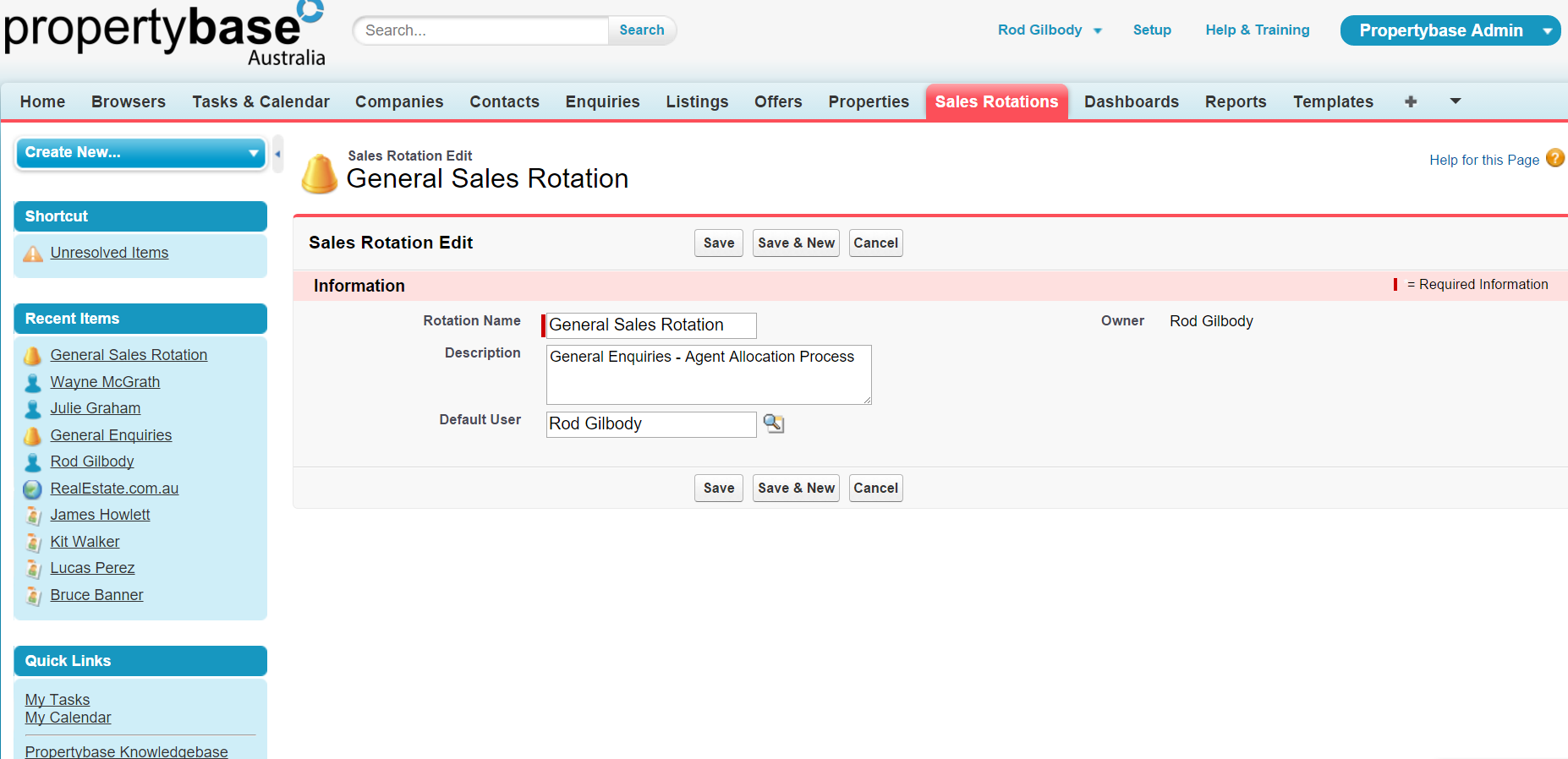 How to set up sales rotations (Propertybase Salesforce Edition)
