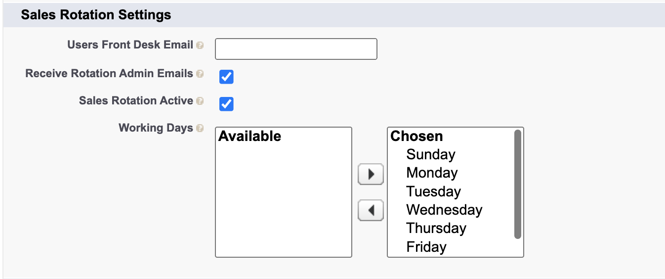 The sales rotation overview (Propertybase Salesforce Edition)