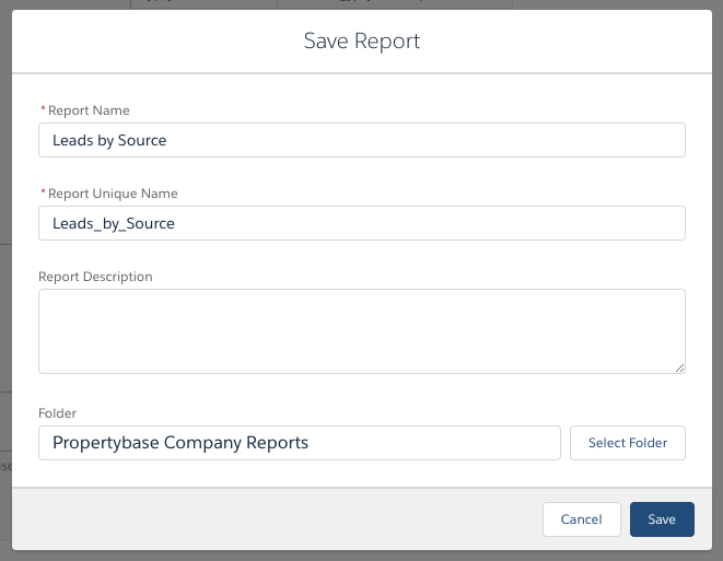 Use reports (Propertybase Salesforce Edition)