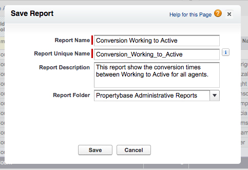 Build custom reports: conversion times (Propertybase Salesforce Edition)