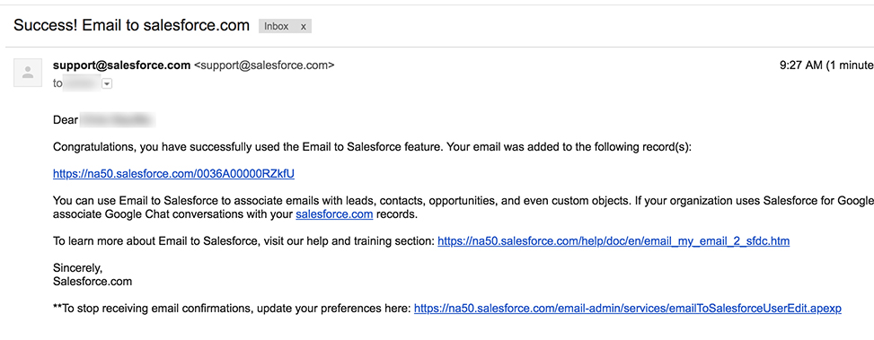 Track outside email activity (Propertybase Salesforce Edition)