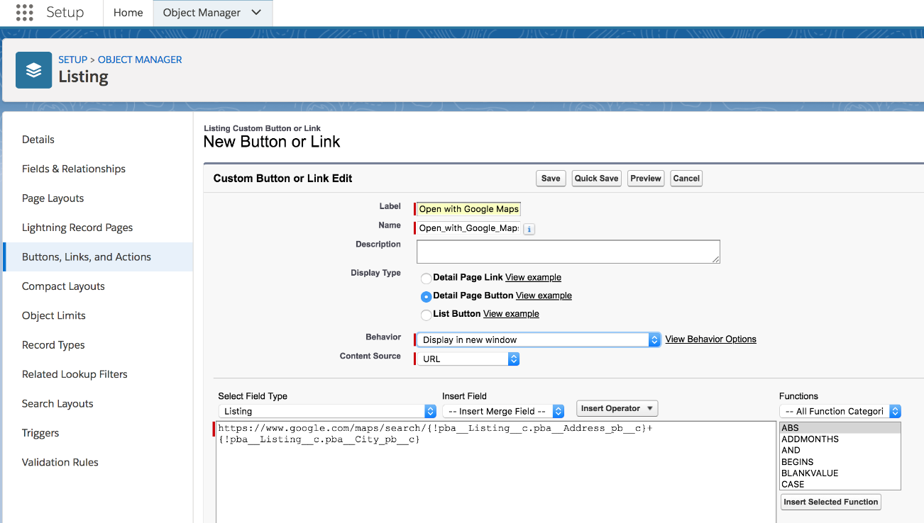 How can I see my listings on Google maps (Propertybase Salesforce Edition)