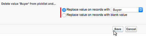 Edit picklist values (Propertybase Salesforce Edition)