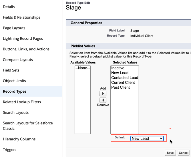 Edit Picklist Values Propertybase Salesforce Edition