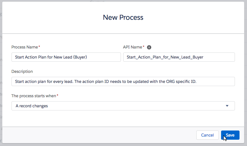 How to automate action plans using process builder (Propertybase ...