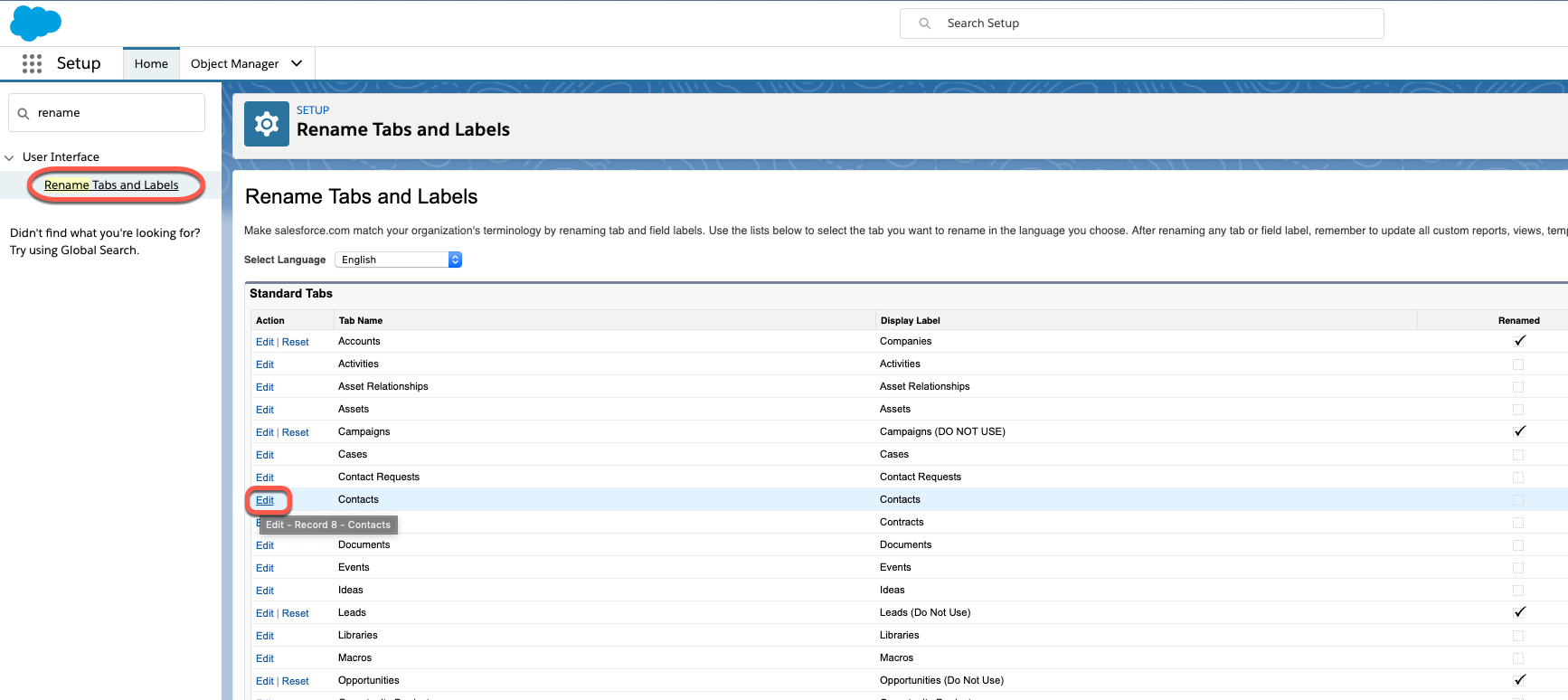 Rename or relabel a field (Propertybase Salesforce Edition)