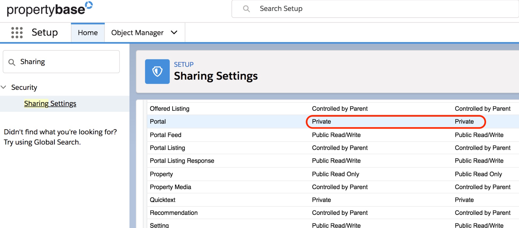 Share only relevant portals with sales or rent team (Propertybase Salesforce Edition)