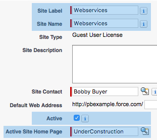 Register and configure public API site (Propertybase Salesforce Edition)