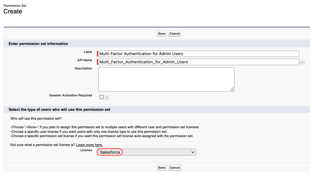 Setup Basic Multi Factor Authentication With A Permission Set Propertybase Salesforce Edition