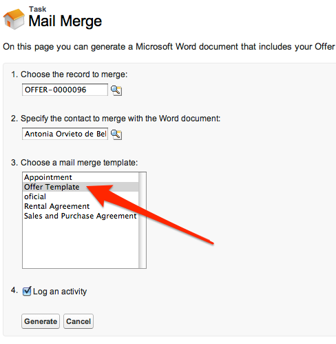 Create mail merge documents for Mac (Propertybase Salesforce Edition)