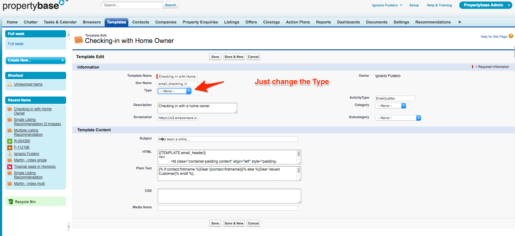Only For Classic How To Import New Templates Propertybase Salesforce 1032