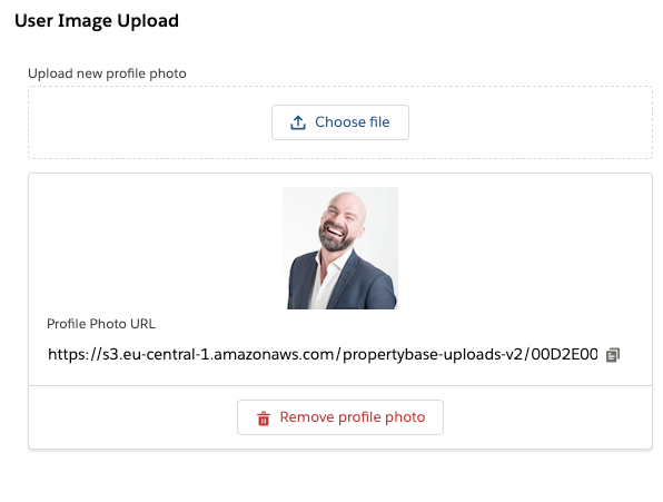 User image upload (Propertybase Salesforce Edition)