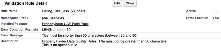 Validation Example Rules Propertybase Salesforce Edition