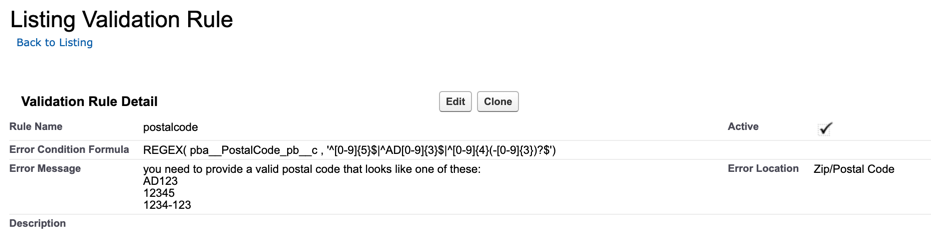 Validation example rules (Propertybase Salesforce Edition)