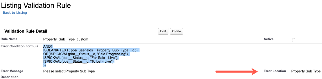 Validation example rules (Propertybase Salesforce Edition)