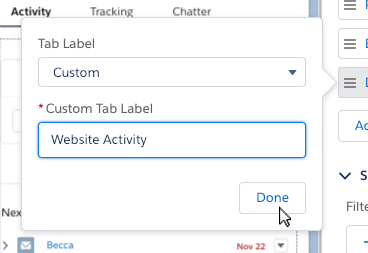 Build website activity reports (Propertybase Salesforce Edition)