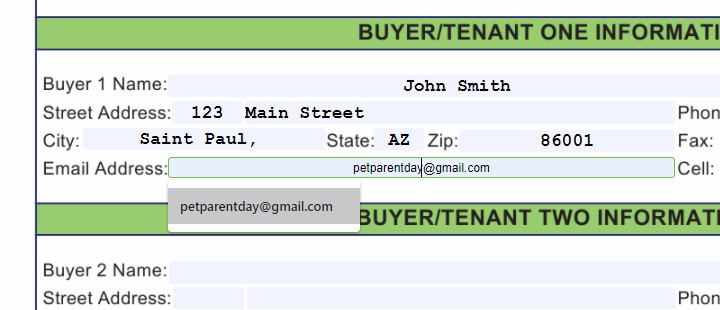 Fill in a form (TransactionDesk Edition)