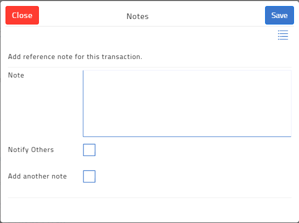 Add a note to a transaction (TransactionDesk Edition)