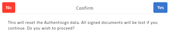 Reset a signing (Authentisign for TransactionDesk)