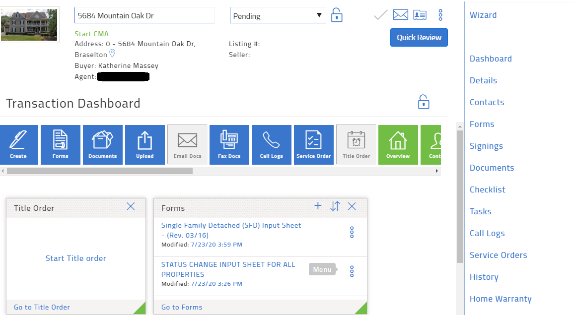 Upload a listing from a transaction (TransactionDesk Edition)